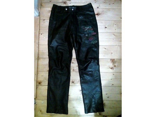 Pantalone Kožne crne br 50