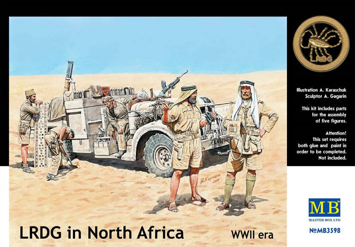 MASTER BOX 1/35 LRDG in North Africa, WWII