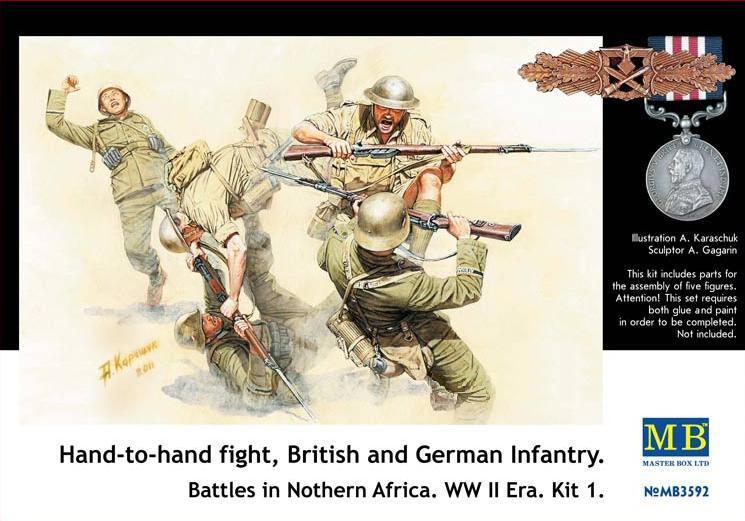 MASTER BOX 1/35 Hand-to-hand fight, British and German Infantry