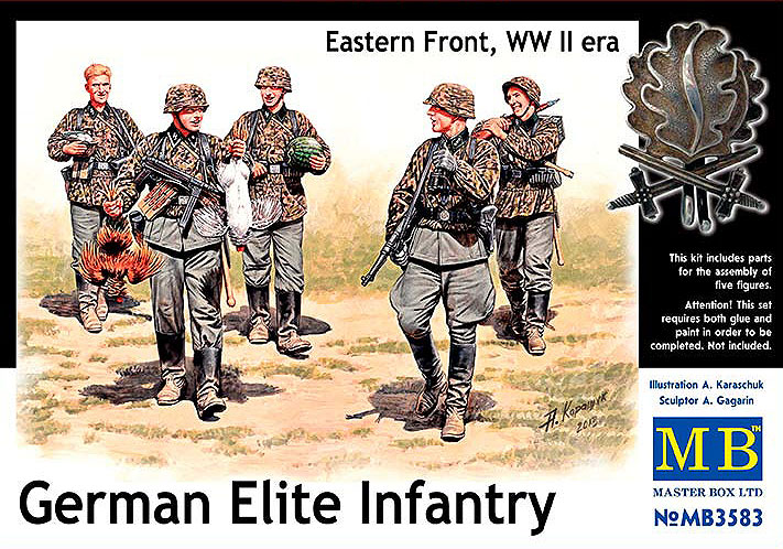 MASTER BOX 1/35 German Elite Infantry, Eastern Front, WW II era