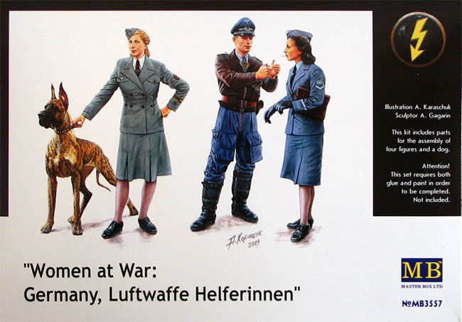 MASTER BOX 1/35 Women at War: Germany, Luftwaffe Helferinnen