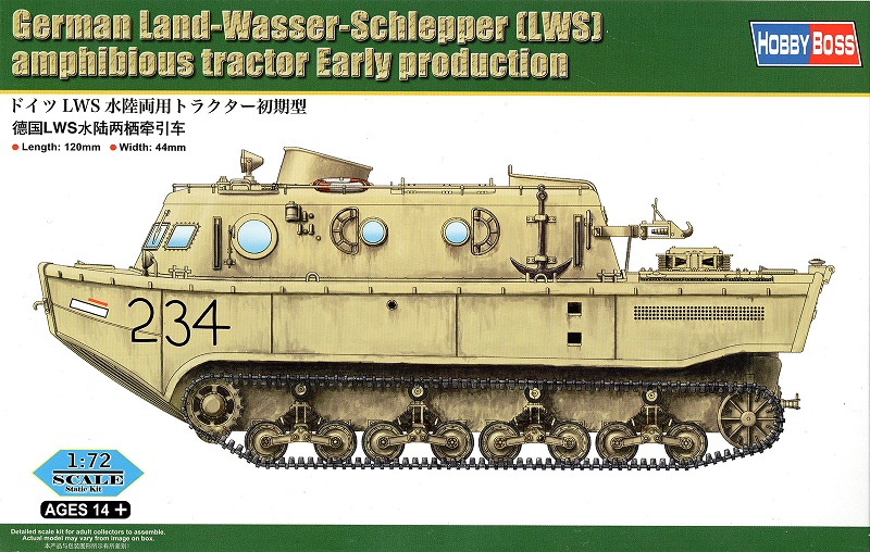 HOBBY BOSS 1/72 German Land-Wasser-Schlepper (LWS) Early