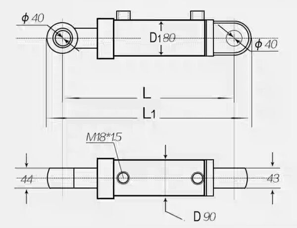 BQ hidraulični cilindar za građevinske mašine