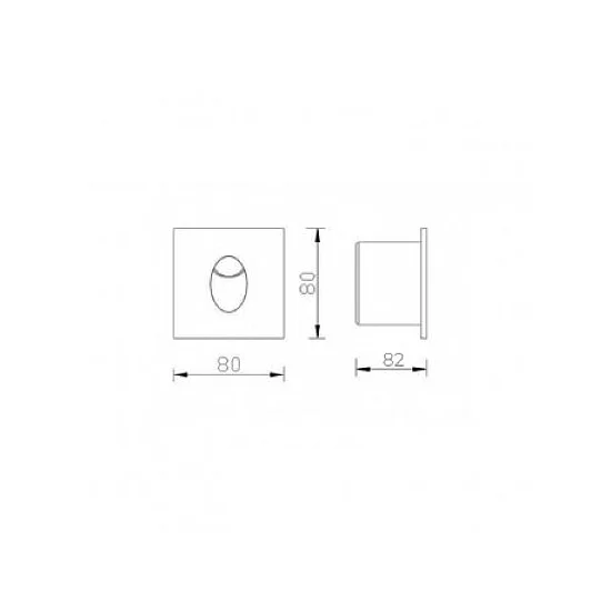 BBLINK ZIDNA SVETILJKA L2930-13 3.5W 4000K 15° BELA CENA