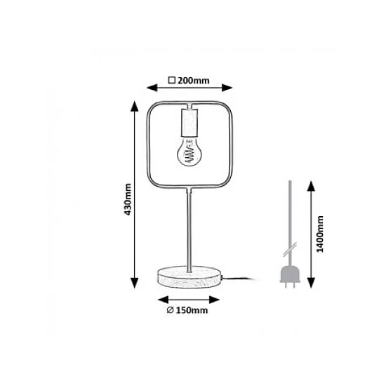 RABALUX 3219 RUFIN STONA LAMPA CENA