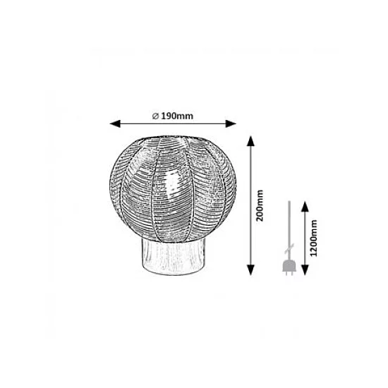RABALUX MONET 74017 E27 40 W STONA LAMPA CENA