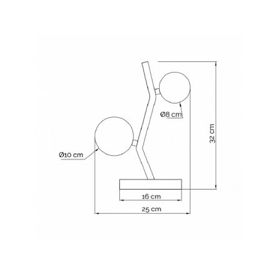 VESTA 560 STONA LAMPA 2*G9 CRNA CENA