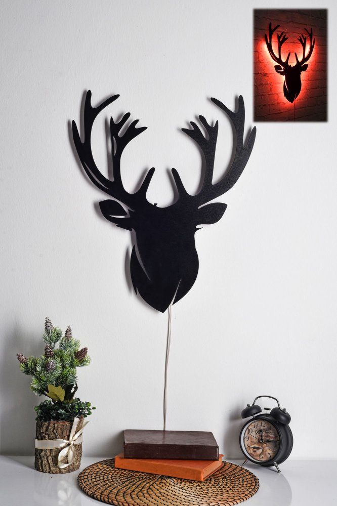 WALLXPERT LED DEKORACIJA DEER 2 RED