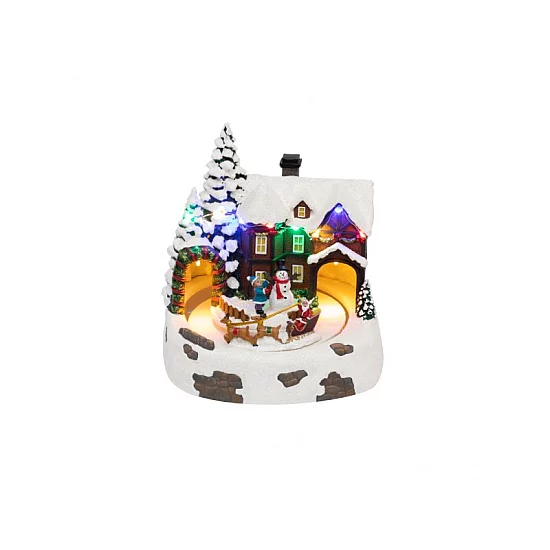 HOME SVETLEĆA LED DIORAMA SNEŽNA KOLIBA CENA