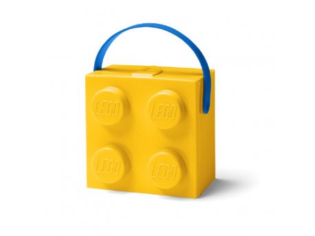 LEGO KUTIJA ZA UŽINU SA RUČKOM: ŽUTA