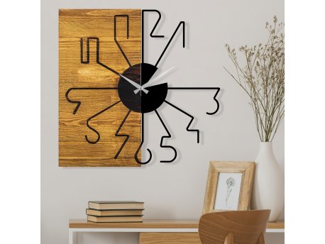 WALLXPERT ZIDNI SAT WOODEN CLOCK 29