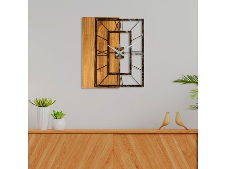 WALLXPERT ZIDNI SAT WOODEN CLOCK 37 A