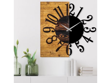 WALLXPERT ZIDNI SAT WOODEN CLOCK 7