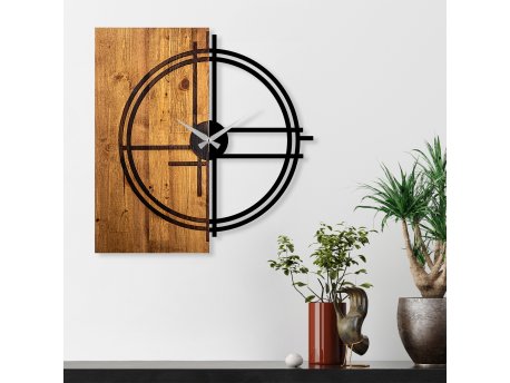 WALLXPERT ZIDNI SAT WOODEN CLOCK 38