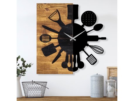 WALLXPERT ZIDNI SAT WOODEN CLOCK 32