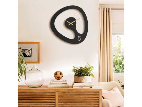 WALLXPERT ZIDNI SAT AMORPH METAL WALL CLOCK APS104