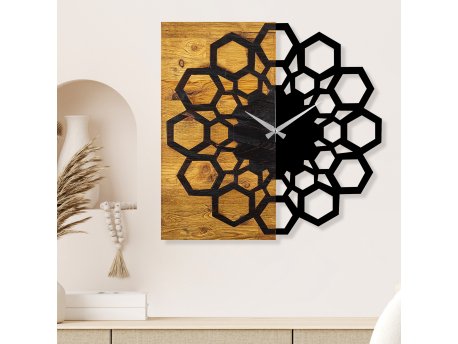 WALLXPERT ZIDNI SAT WOODEN CLOCK 30