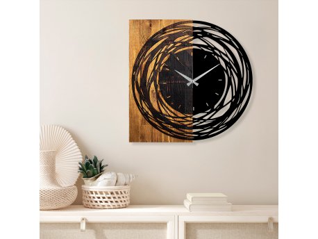 WALLXPERT ZIDNI SAT WOODEN CLOCK 39