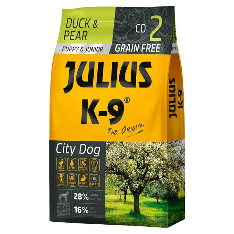 Julius K9 Grain Free Puppy & Junior - Pačetina i kruška, 10 kg
