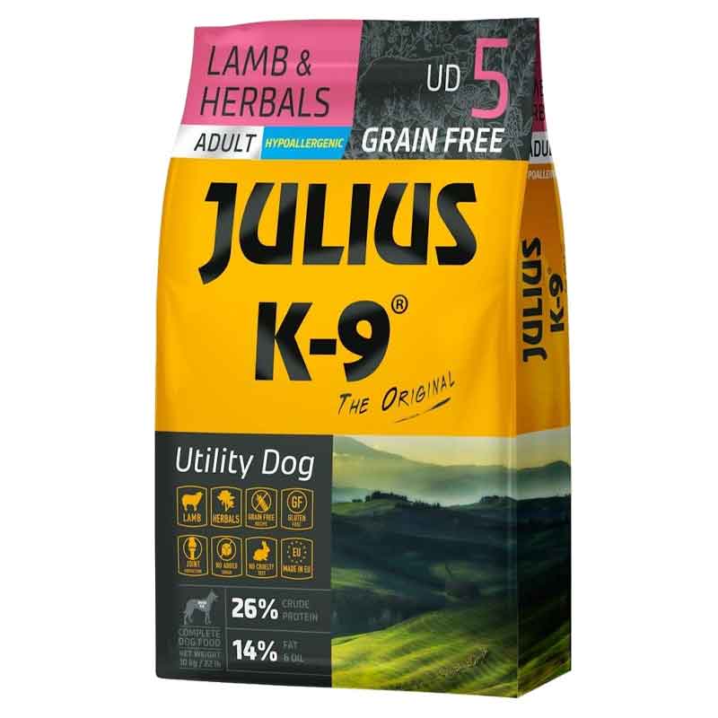 Julius K9 Grain Free Adult - jagnjetina i bilje, 10 kg