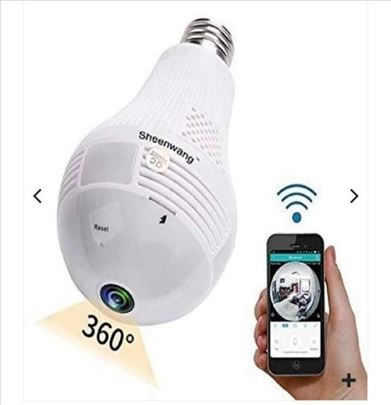 Kamera sijalica Led Bežična WiFi 360 Stepeni