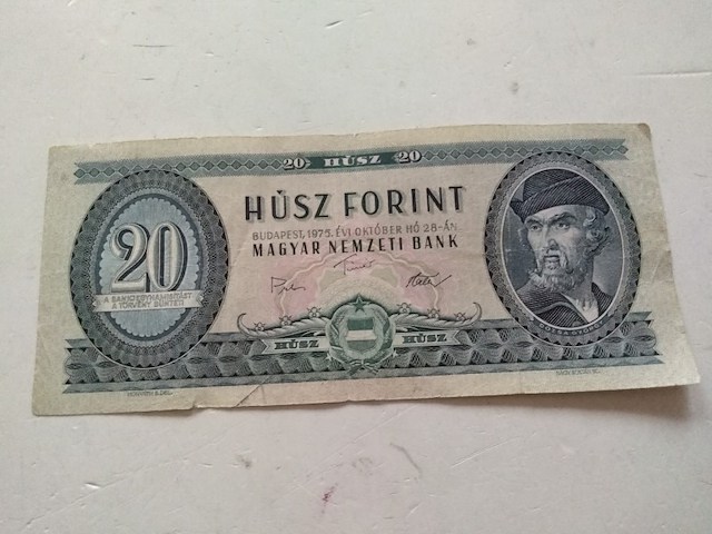 20 forinti Madjarska 1975.