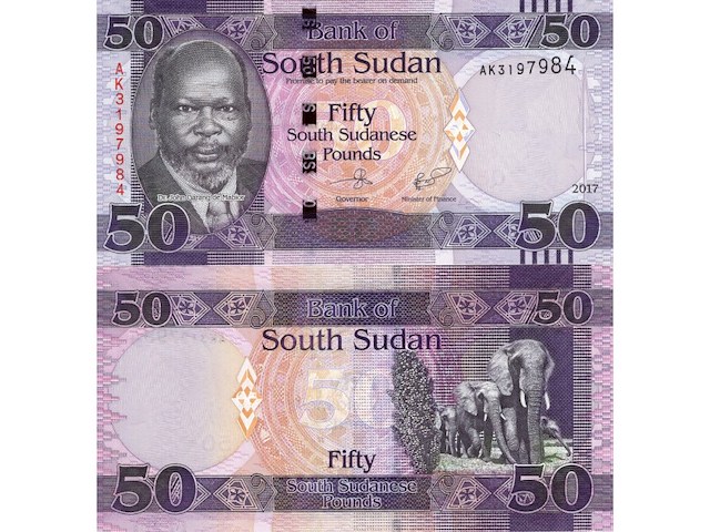 SOUTH SUDAN Južni Sudan 50 Pounds 2017 UNC, P-14