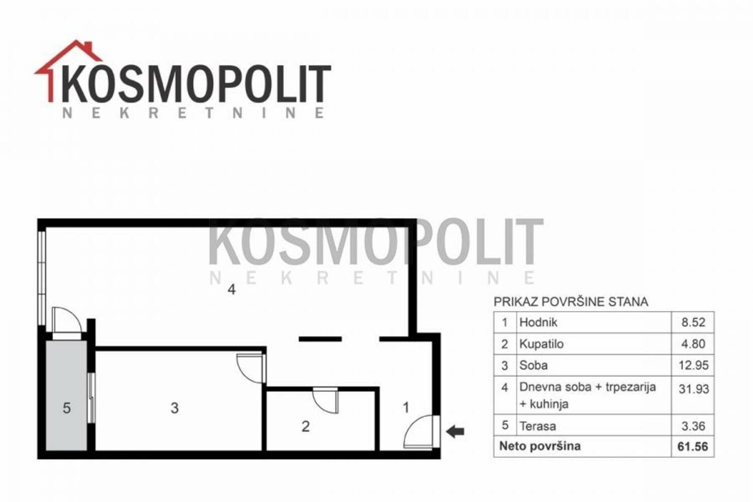 Gradska lokacija, Centar, Žarka Zrenjanina, 2.0, 62m2, 94800 EUR