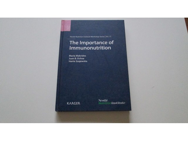 The importance of immunonutritio Važnost imunonutricije