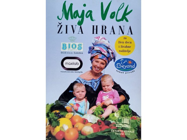 Maja Volk: ŽIVA HRANA - potpis Maje Volk