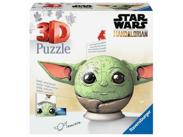 Ravensburger Puzzle-lopta Star Wars: Baby Yoda s ušima