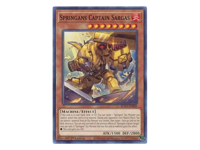 Yu-Gi-Oh! Springans Captain Sargas - BLVO-EN009