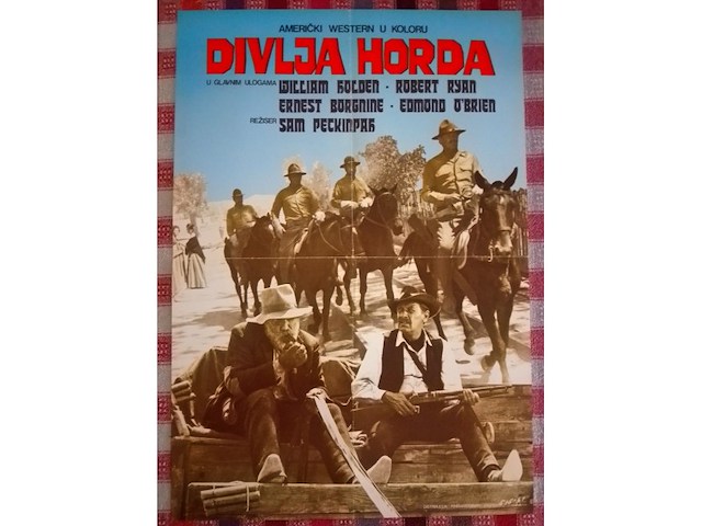 plakat DIVLJA HORDA (Sam Peckinpah)