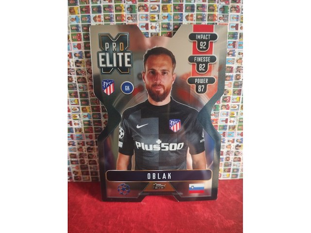 Topps Match Attax Pro Elite Chrome XS8 Jan Oblak