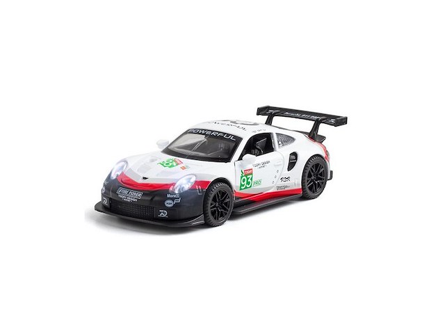 1:32 Porsche 911 GT3 RSR sa svetlom i zvukom, beli