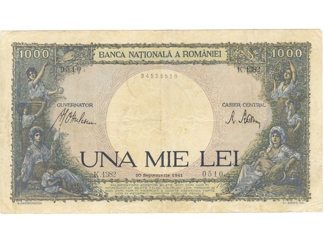 Rumunija 1000 LEI 1941