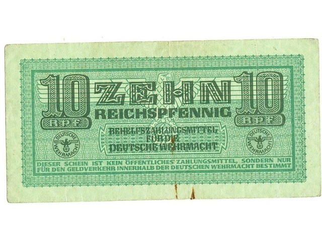 Nemacka 10 reichspfennig 1942