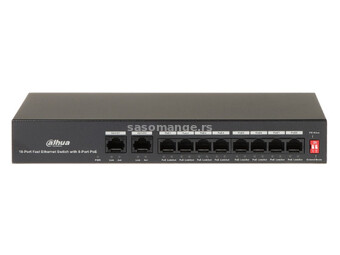 DAHUA PFS3010-8ET-65 10-Port Fast Ethernet Switch with 8-Port PoE