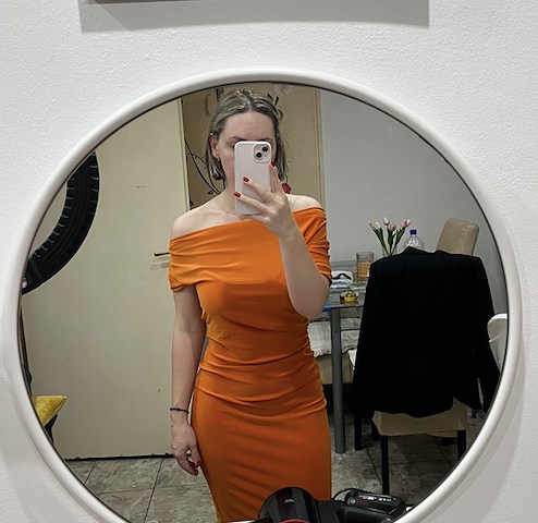 Maxi-Midi Zara Haljina
