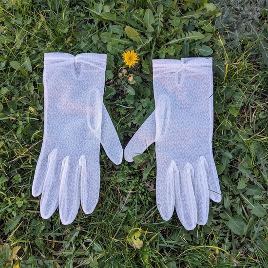 Bele damske rukavice, vel. S