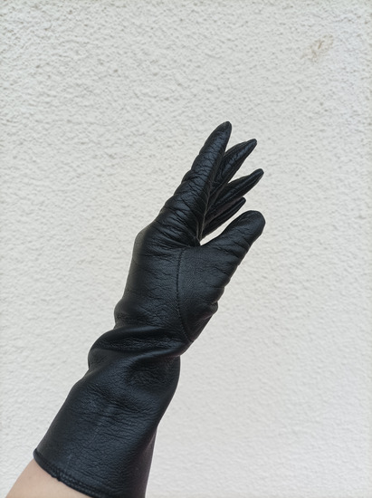 Vintage kožne damske rukavice M
