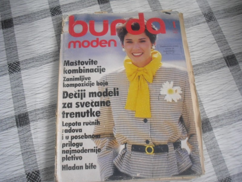 BURDA 1 JANUAR 1985 NA NEMACKOM