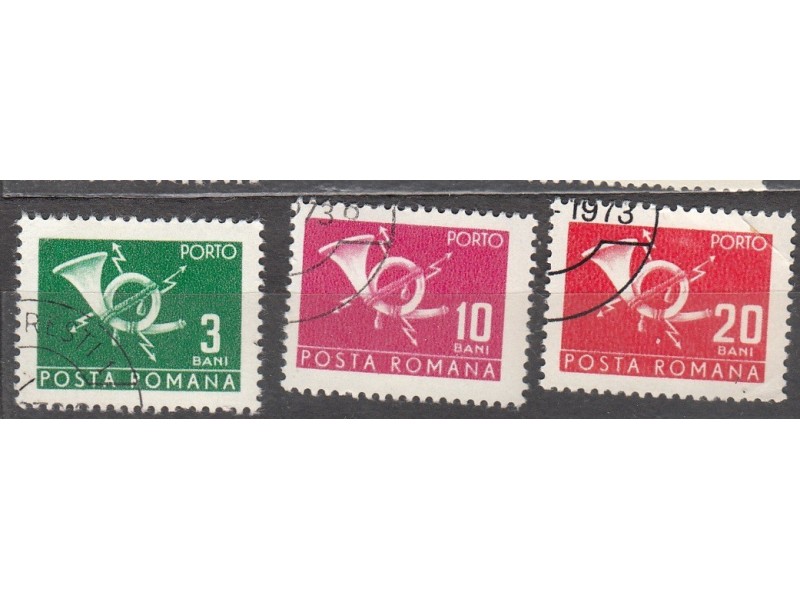 (rbd617) rumunija zigosane marke