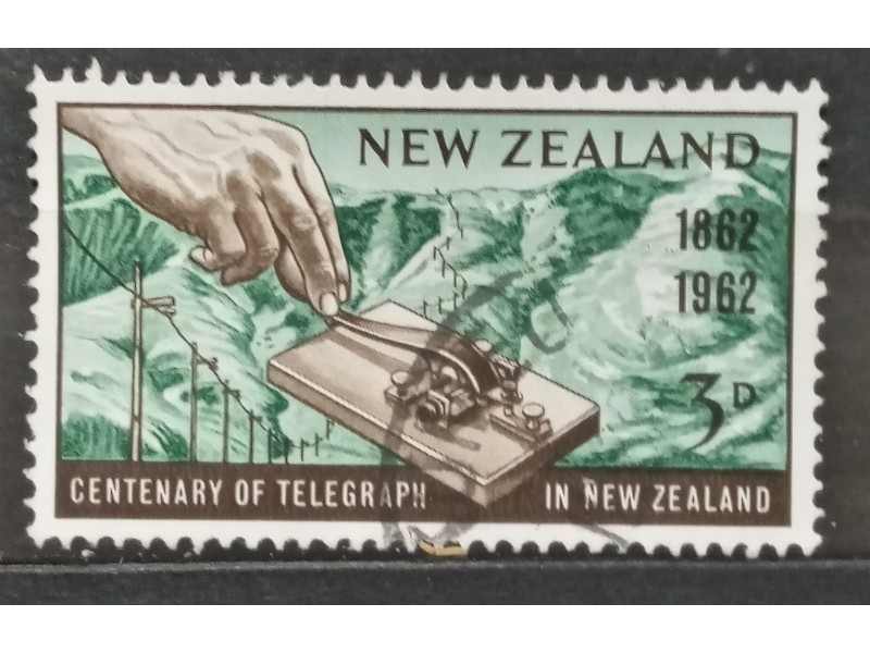 NOVI ZELAND 1962 - 100g TELEGRAFA