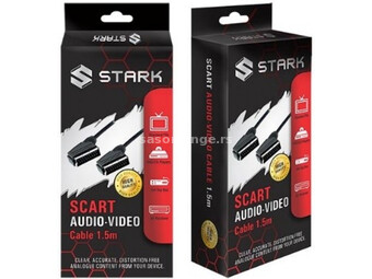 STARK kabl scart M-M (High Quality) 1.5m