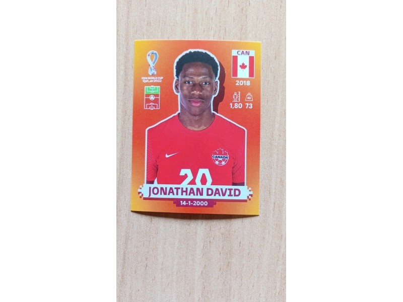 World cup Qatar 2022 Panini broj CAN 17