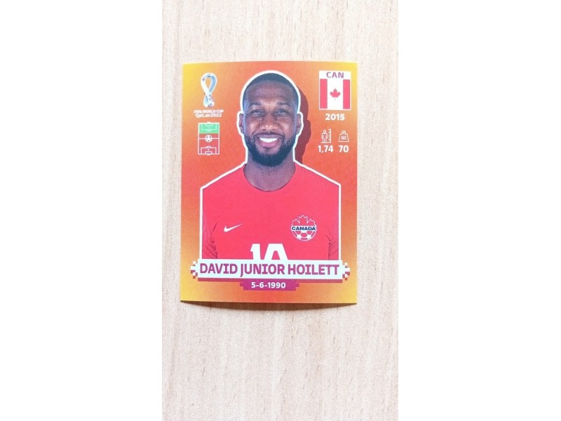 World cup Qatar 2022 Panini broj CAN 18