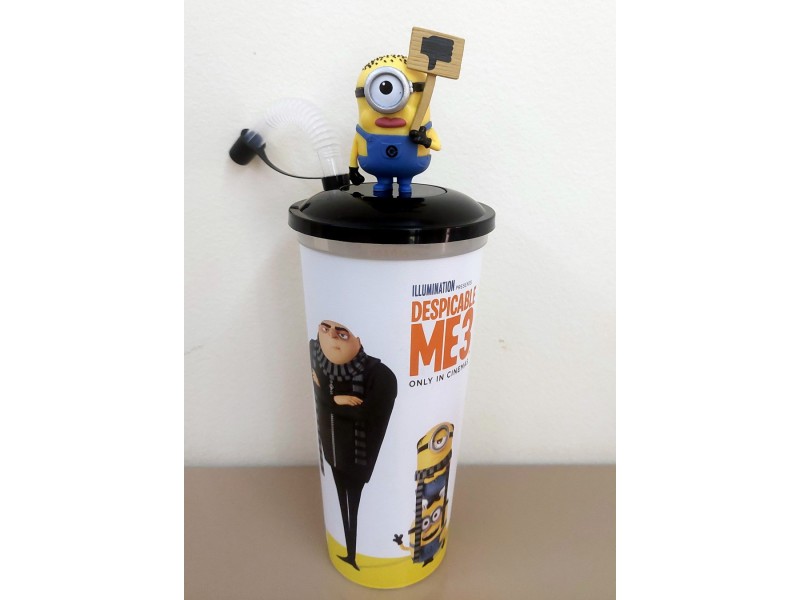 Minions Despicable Me3,PCO Figura sa bioskopskom čašom