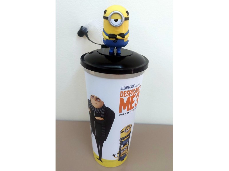 Minions Despicable Me3,PCO Figura sa bioskopskom čašom