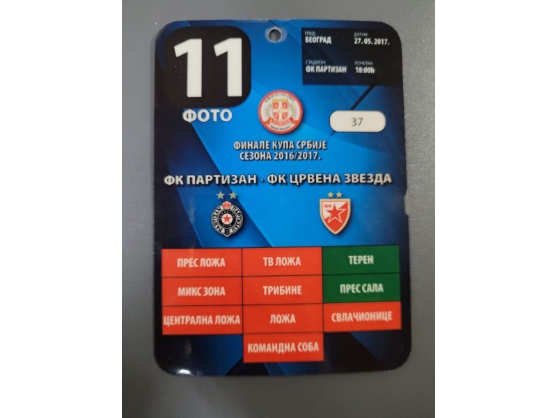 Fk Partizan - Fk Crvena Zvezda 27.05.2017.